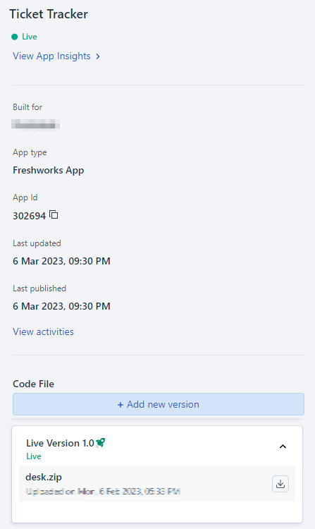 Freshworks Developer Docs | Freshworks apps